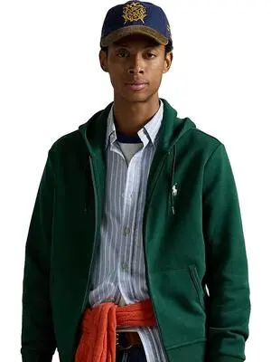 Ralph Lauren Double-Knit Full-Zip Hoodie - Vintage Pine - 38% Off